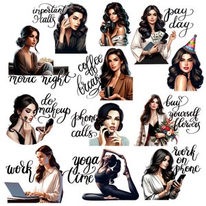 Girls Clipart, Daily Life Routine, To-do Lists for Strong Women ...