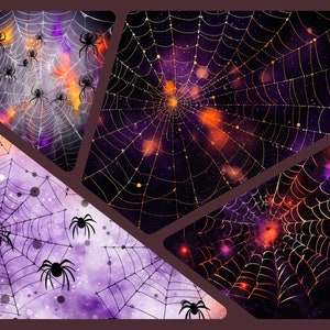 Halloween Digital Paper Pack, Witch & Pumpkin Patterns for Scrapbooking ...