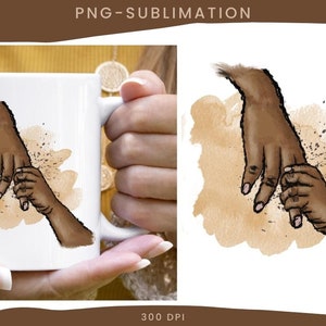 Family Sublimation, Hands Png, Adult and Child, Holding Hands, African ...