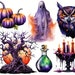 Spooky Halloween Witches PNG Clipart Bundle Mystical Fantasy - Etsy