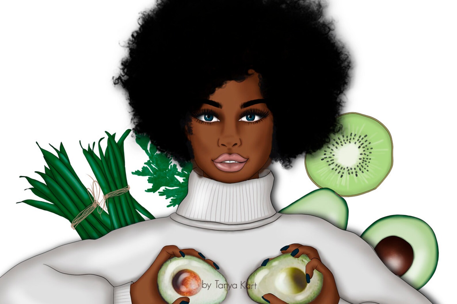 Eco-friendly Clipart Set | Avocado PNG | Vegan Design | Planner Green ...