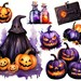 Spooky Halloween Witches PNG Clipart Bundle Mystical Fantasy - Etsy
