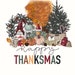 Happy Thanksmas Turkey PNG Digital Download, Christmas Tree Sublimation ...