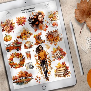 Autumn Digital Planner Stickers Pack for Goodnotes, Fall, Thanksgiving ...