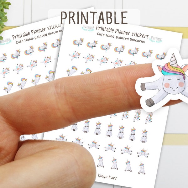 Unicorn Sticker - Etsy