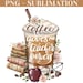 Coffee Gives Me Teacher Powers PNG Digital Download for Sublimation ...