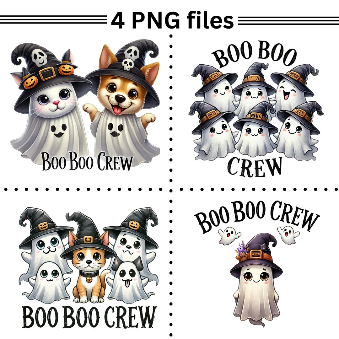 Boo Boo Crew Ghost Shirt PNG, Halloween Design Sublimation File, Stay ...