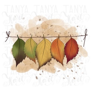 Fall Png Sublimation, Autumn Leaves, T-shirts Design Sublimation ...