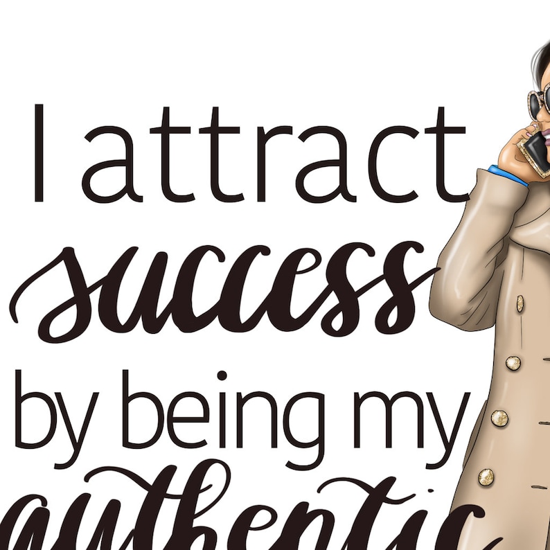 Positive Affirmation, Woman Happiness, I Attract Success by Being My ...