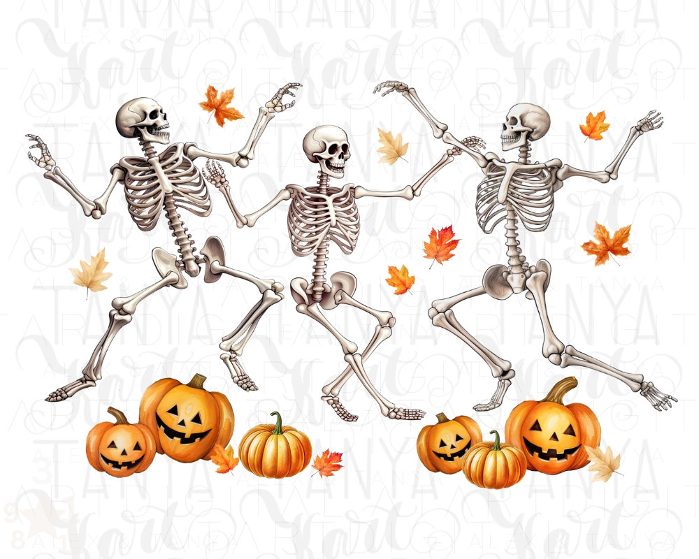 Dancing Cartoon Skeleton