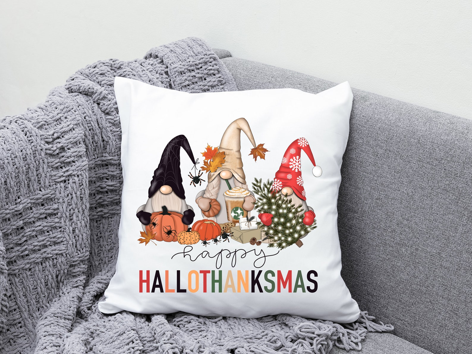 Hallo Thanksmas Gnomes Png Sublimation Designs, Merry Christmas ...