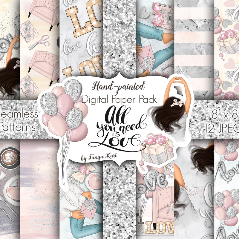 Scrapbook Paper Pack - Etsy