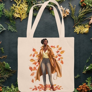 African American Girl Fall Png Designs,woman in the Fall Graphic ...