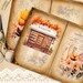 Vintage Autumn Bookstore Junk Journal Kit Fall Leaves, Flowers, Shabby ...