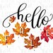Hello Fall Png Sublimation Design Digital Download, Fall Quote Png ...
