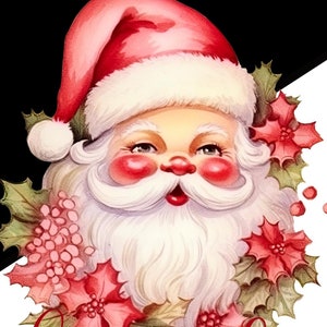 Red Santa Claus Sublimation PNG for Shirts, Santa Ho Ho Ho PNG With ...
