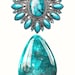 Turquoise Gemstone Png Clipart Digital Download for Commercial Use ...