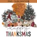 Happy Thanksmas Turkey PNG Digital Download, Christmas Tree Sublimation ...