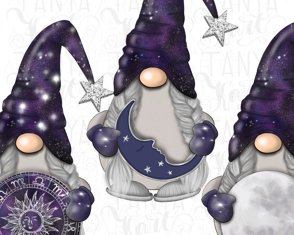 Celestial Gnomes, Png Sublimation,nordic Gnomes,galaxy Gnomes,star ...