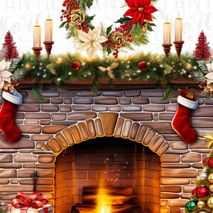Fireplace Scene Xmas Graphics for Xmas Card Ideas, Christmas Greetings ...