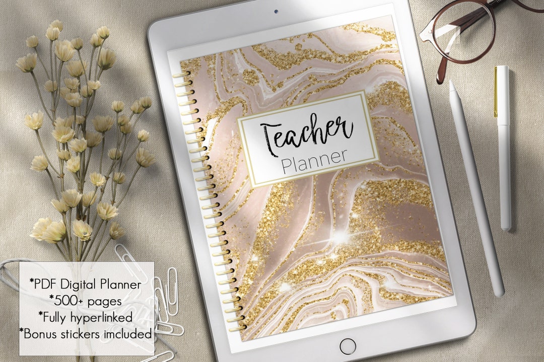 Digital Teacher Planner: Undated Daily Weekly Planner for iPad Pro ...