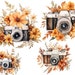 Watercolor Vintage Camera With Flowers PNG, Floral Camera Sublimation ...