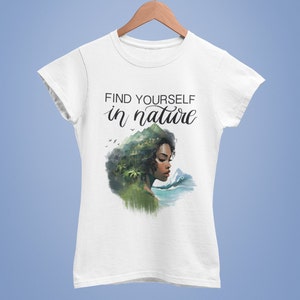 Find Yourself in Nature PNG Digital Illustration Sublimation Art for ...