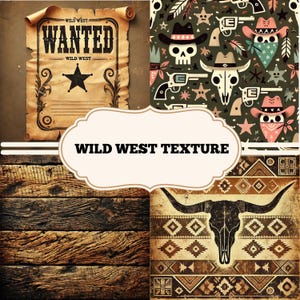 Wild West Textures With Vintage Cowboy Patterns, Rustic Wqood ...