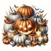 Transparent Pumpkin Season PNG Designs for Card Making, Halloween ...