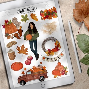 Fall Stickers, Goodnotes Planner, Planning Stickers, Autumn Goodnotes ...