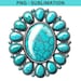 Blue Turquoise Gemstone Western Sublimation Designs Instant Download ...