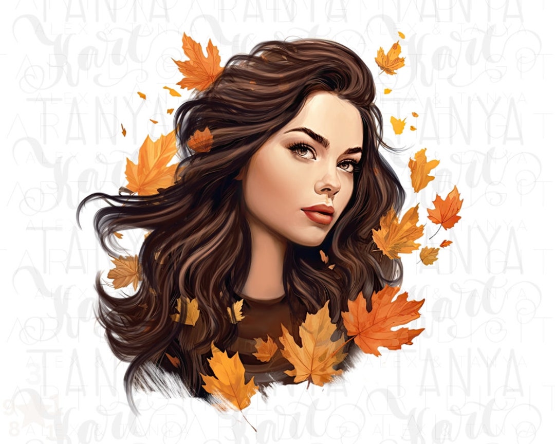 Autumn Girl Png, Fall Sublimation Designs Download, Girl Fall Png ...