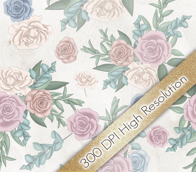 Bride Paper Wedding Backgrounds Floral Pattern Fashion | Etsy