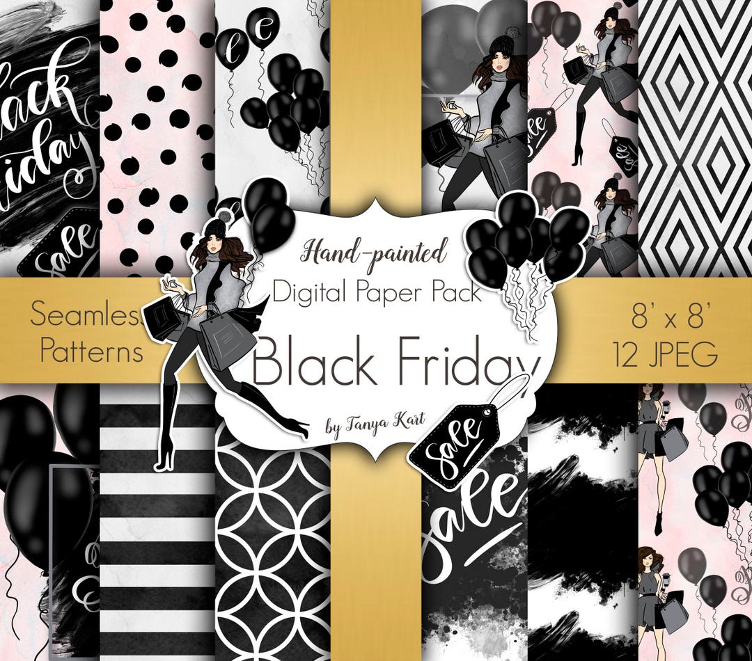 Holiday Patterns Digital Paper Pack, Winter Graphics, Scrapbook Paper ...