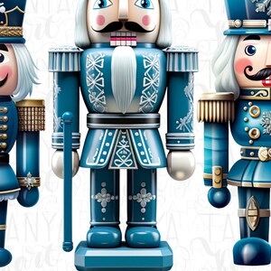 Blue Christmas Nutcracker PNG Instant Download Printable Art for ...