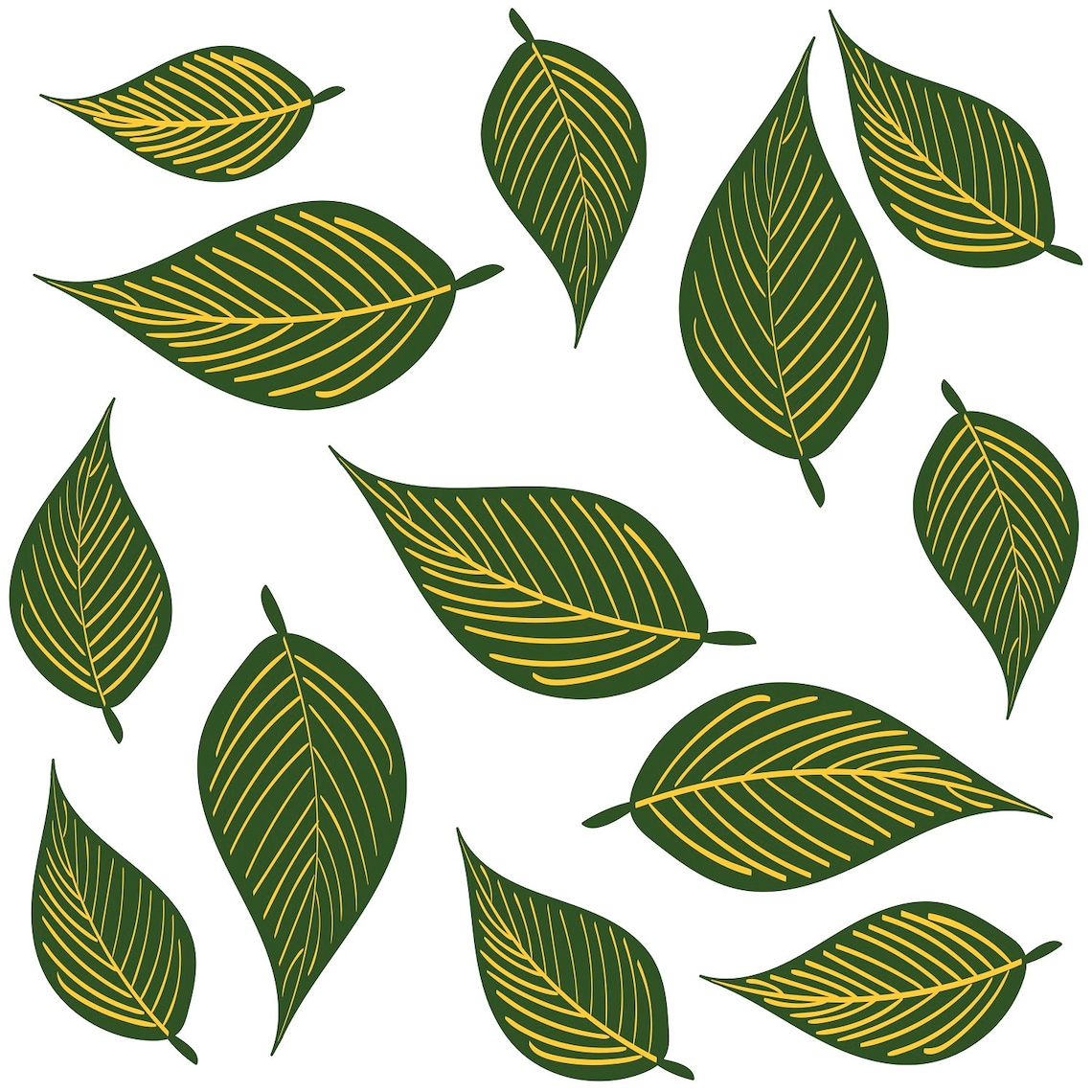 Scrapbooking Paper Tropical Leaves Seamless Pattern | Etsy