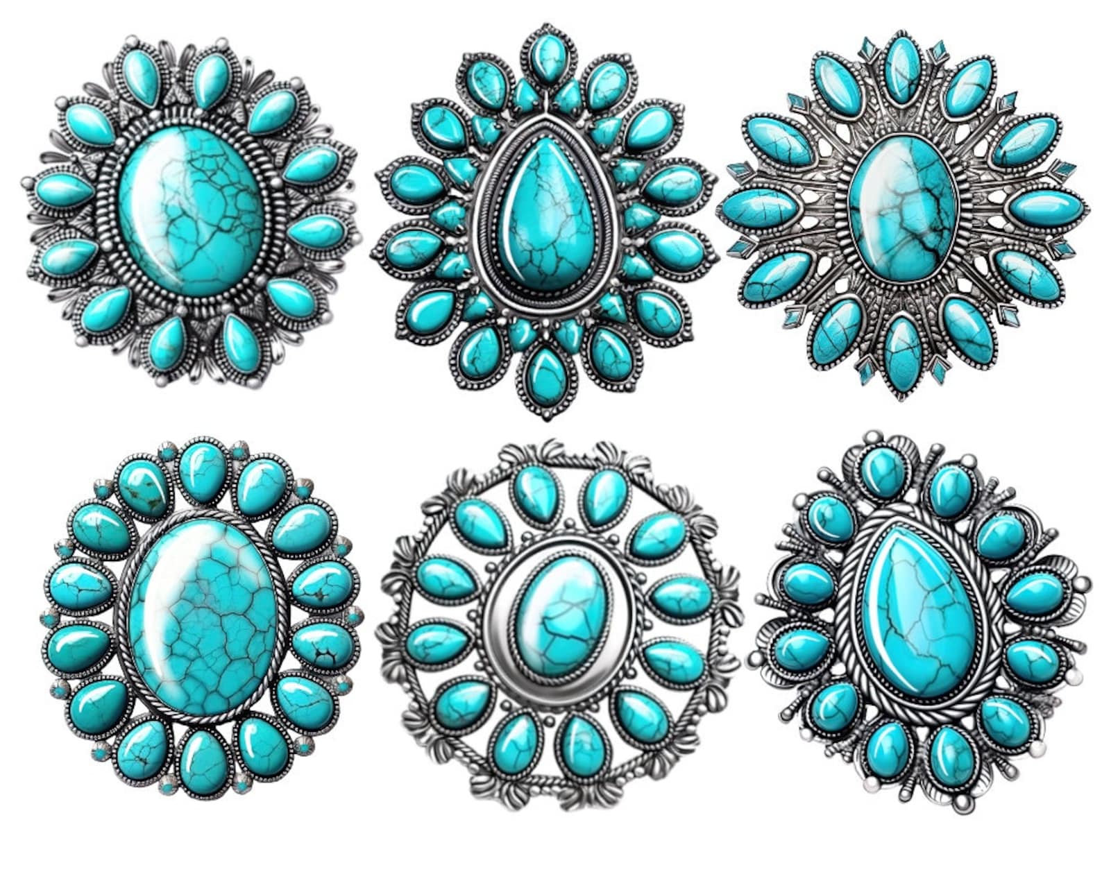 Turquoise Gemstone Png Clipart Digital Download for Commercial Use ...