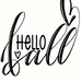 Black White Hello Fall Png Sublimation Design Digital Download, Fall ...