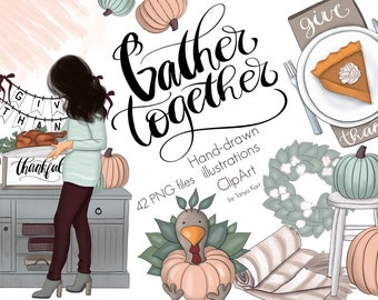 Clip Art Fall - Etsy