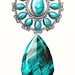 Turquoise Gemstone Png Clipart Digital Download for Commercial Use ...