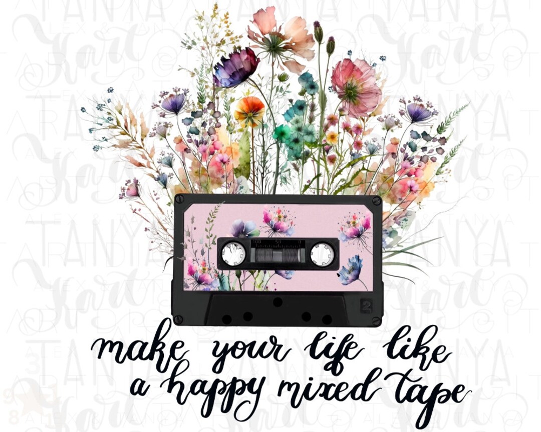 Retro Music Tape Png Cassette Design, Funny Sticker Ideas, Music ...