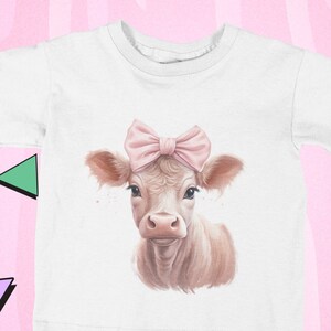 Little Pink Cow PNG: Digital Download for Sublimation or Tshirt Designs ...