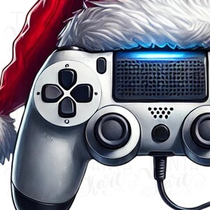Christmas Gamer PNG, Merry Xmas Sublimation File With Game Controller ...