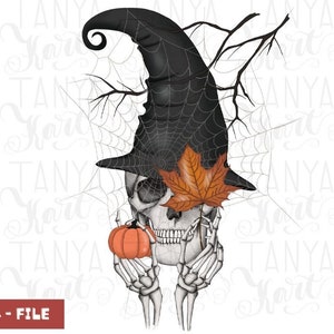Autumn Skull,sublimation Design,halloween Png,skull Head Design ...
