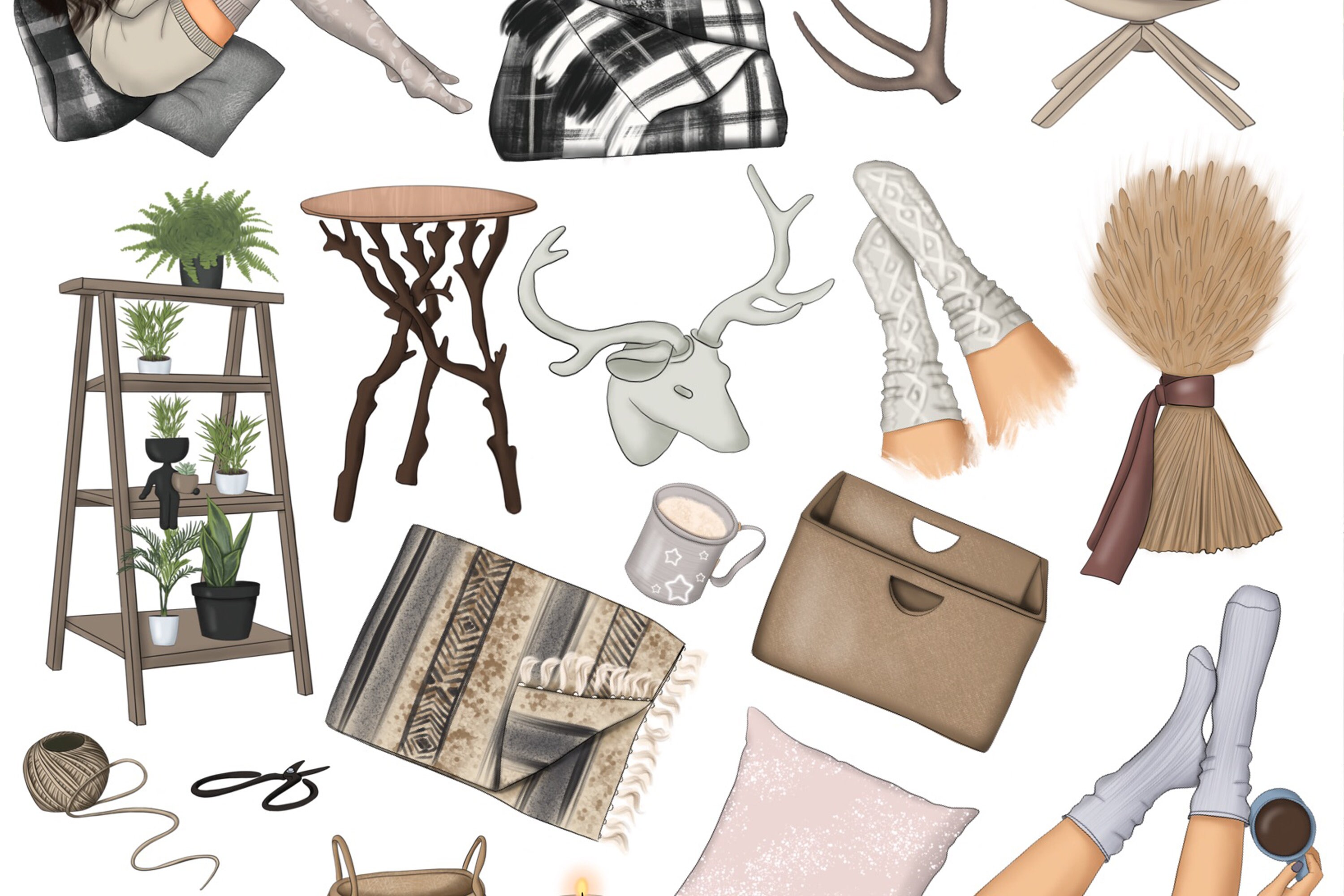 Farmhouse Digital Planner Stickers for Goodnotes Spring - Etsy