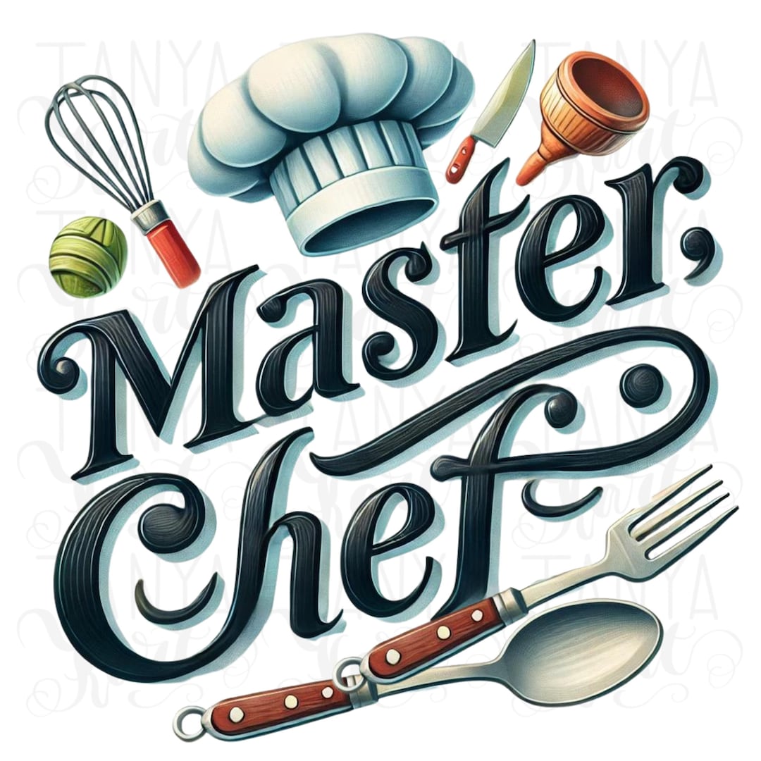 Master Chef PNG, Quirky Kitchen Quote & Logo Design, Funny Chef Shirt ...