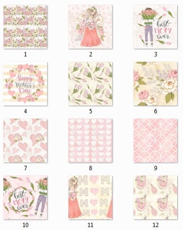 Mother's Day Papers Pink Flowers Papers Planner Papers - Etsy