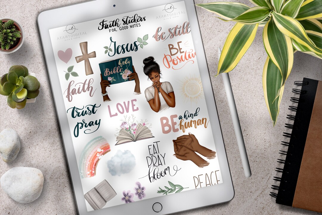 Christian Digital Stickers for Goodnotes 5 Planner, Bible Study ...