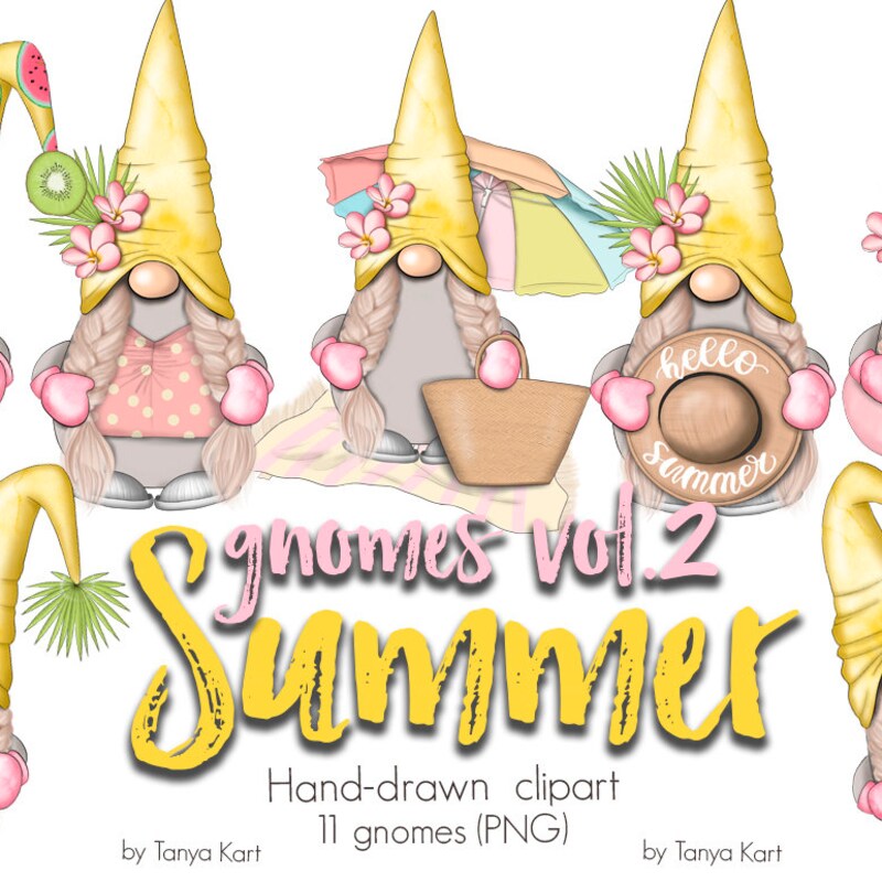 Gnome Clip Art - Etsy