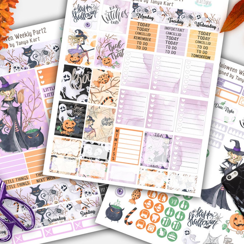 Witch Planner Stickers - Etsy